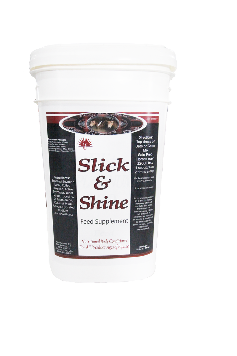 SLICK & SHINE - Show or Sale Prep Finisher for Equine – Thrive Essential